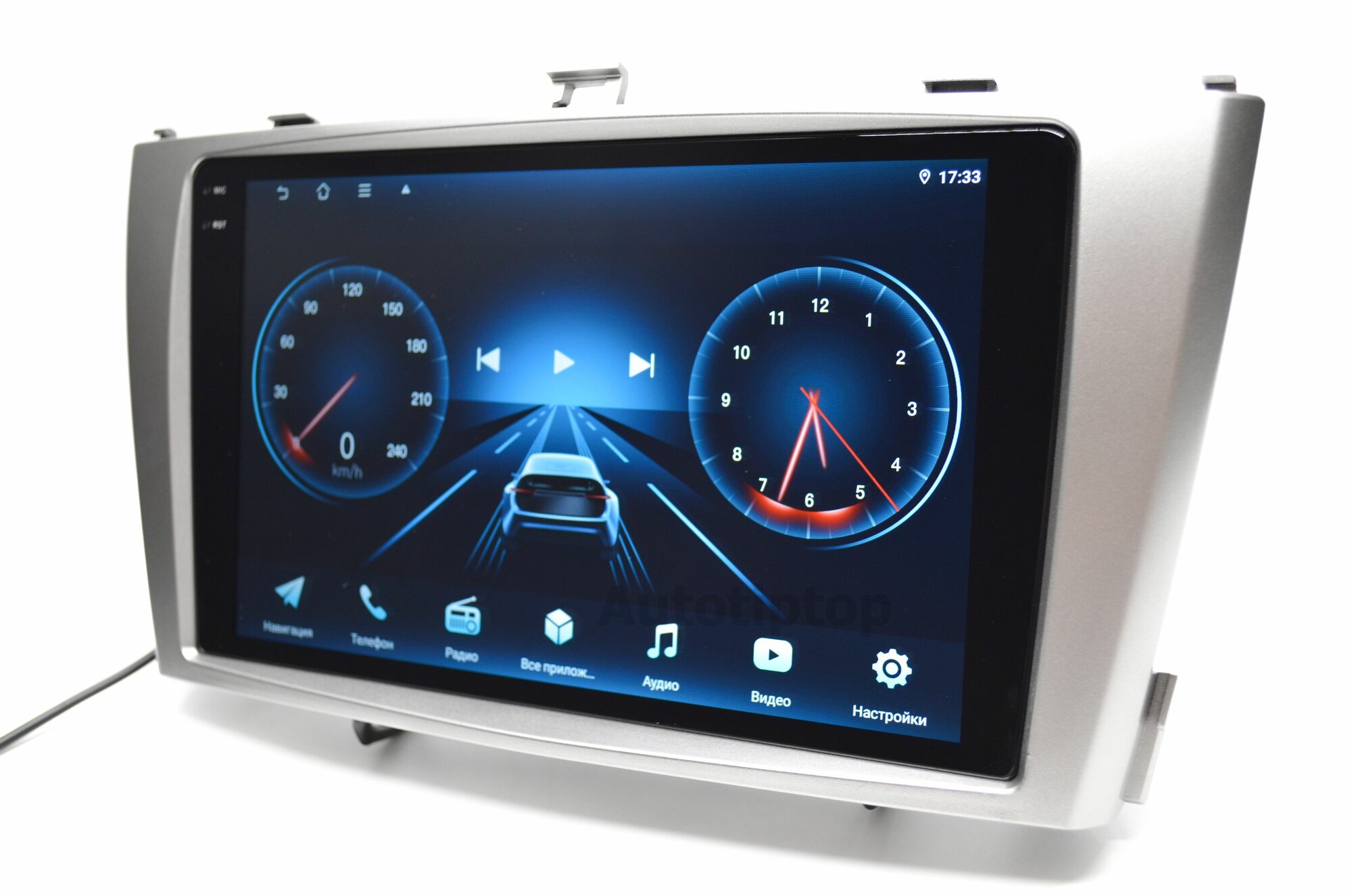 Магнитола для Toyota Avensis T270 2008-2015 серебристая 4/64ГБ, QLED, Carplay, автозвук DSP, GPS Навигация, 9 дюймов