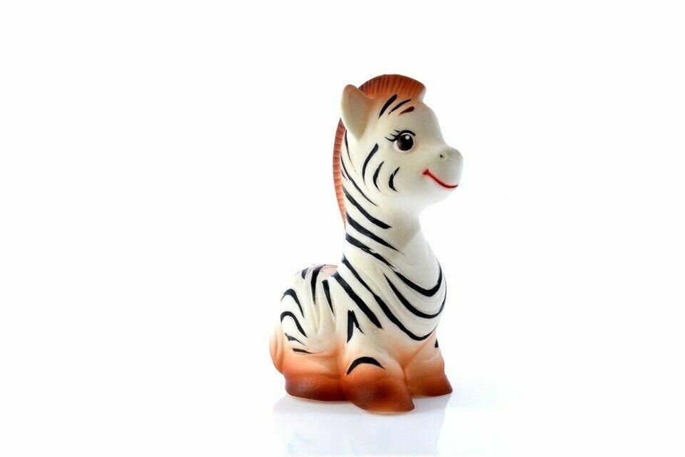 Игрушка для купания ПКФ Игрушки "Зебра", пластизоль, 12 см