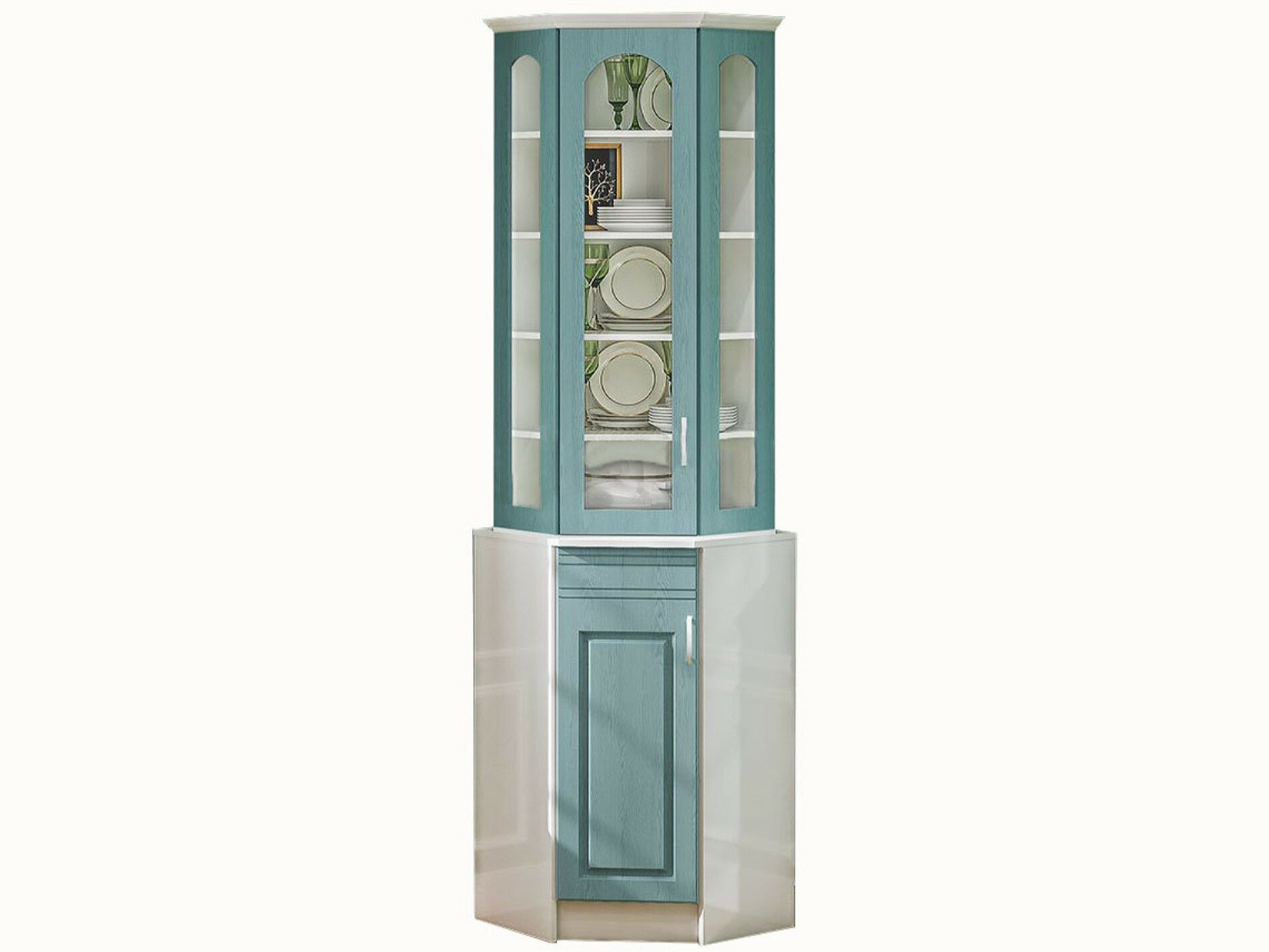 Буфет Констанция угловой (Голубой)