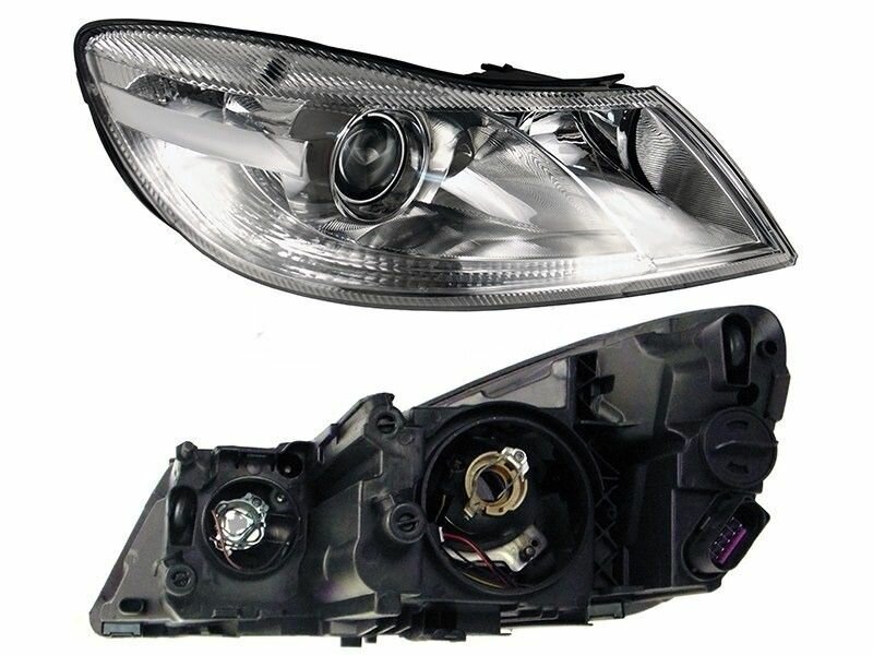 Фара Skoda Octavia A5 / 08-13 (Спереди/ Справа/ С электрокорректором)