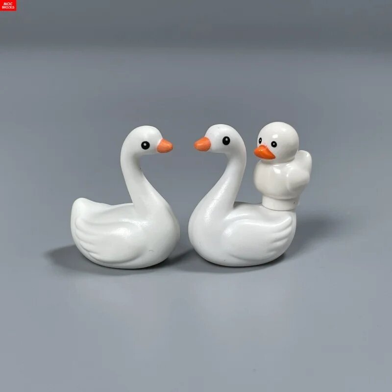 MOC BRICKS Детские строительные блоки Животный мир Белый, Темно-зеленый