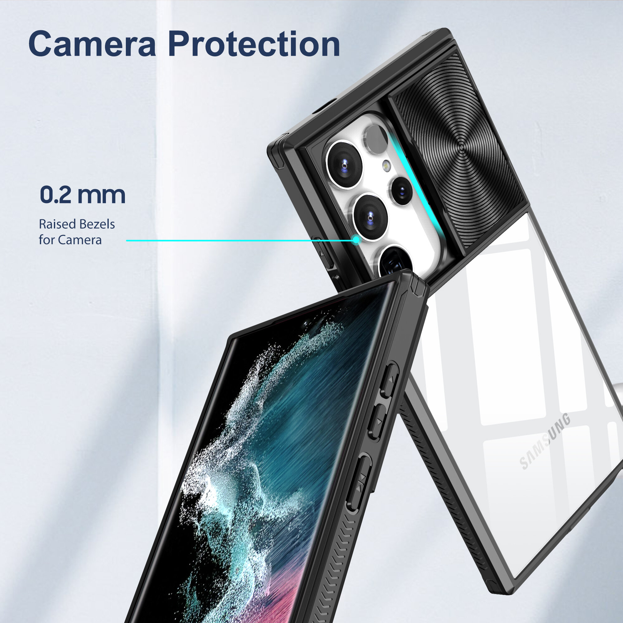 Чехол Для Samsung Galaxy S25 Ultra / Самсунг Галакси S25 Ультра, soft touch, накладка, поликарбонат (PC), защита камеры, ударопрочный, усиленные углы, Samsung, Samsung Galaxy S25 Ultra, black,