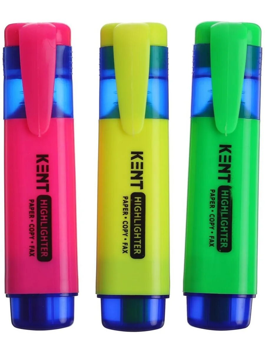 Маркеры для выделения текста 3 цвета