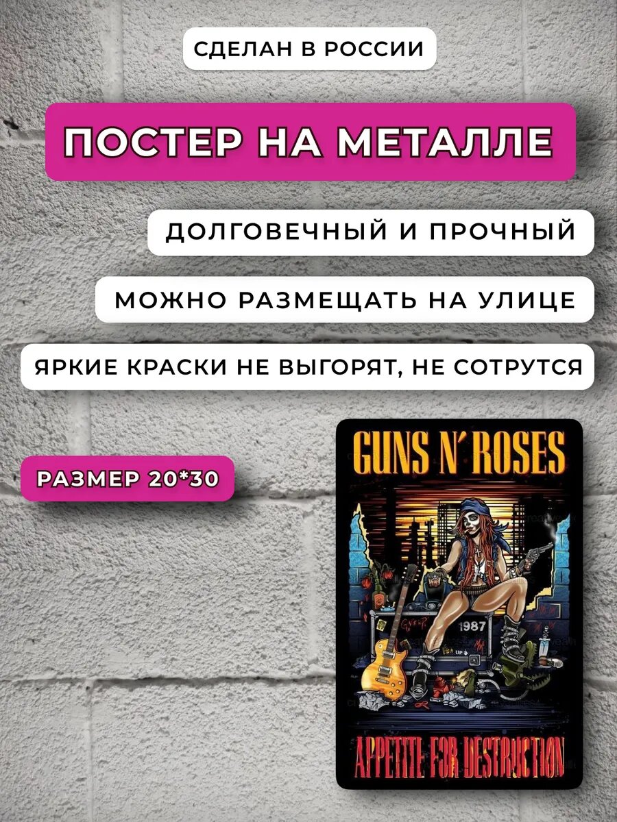 Guns N Roses постер — фото 1