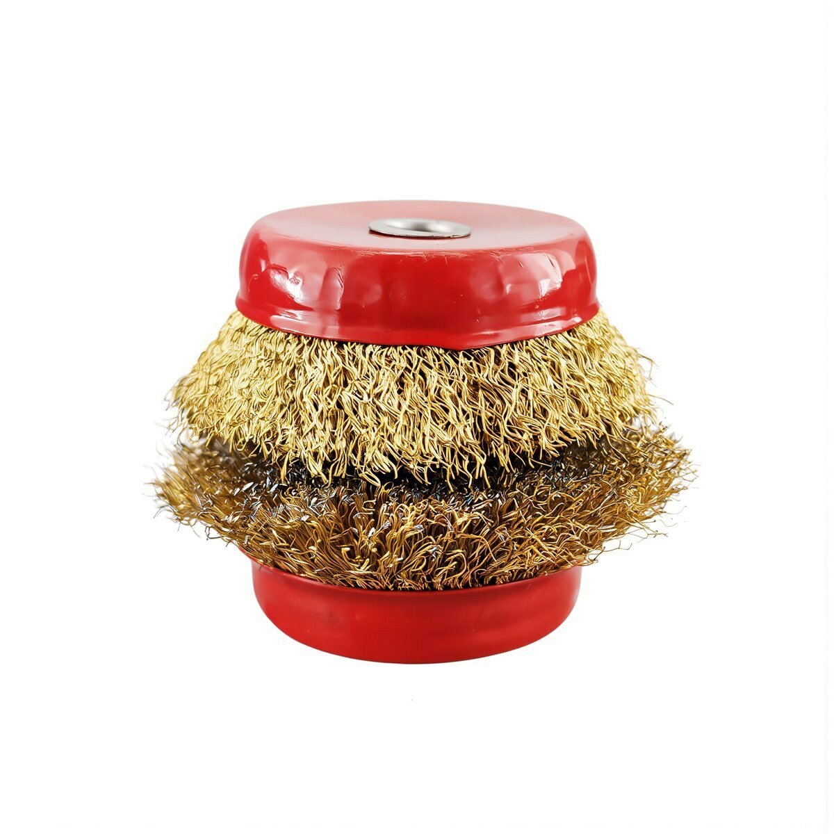 Насадка для угловой шлифмашины чашковая стальная щетка из высокопрочной проволоки для удаления ржавчины краски с металлических поверхностей