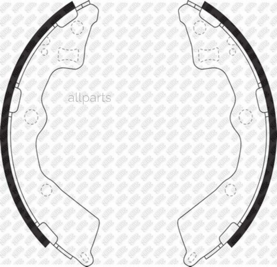 NIBK FN0618 Колодки барабанные KIA PICANTO (BA) 04->