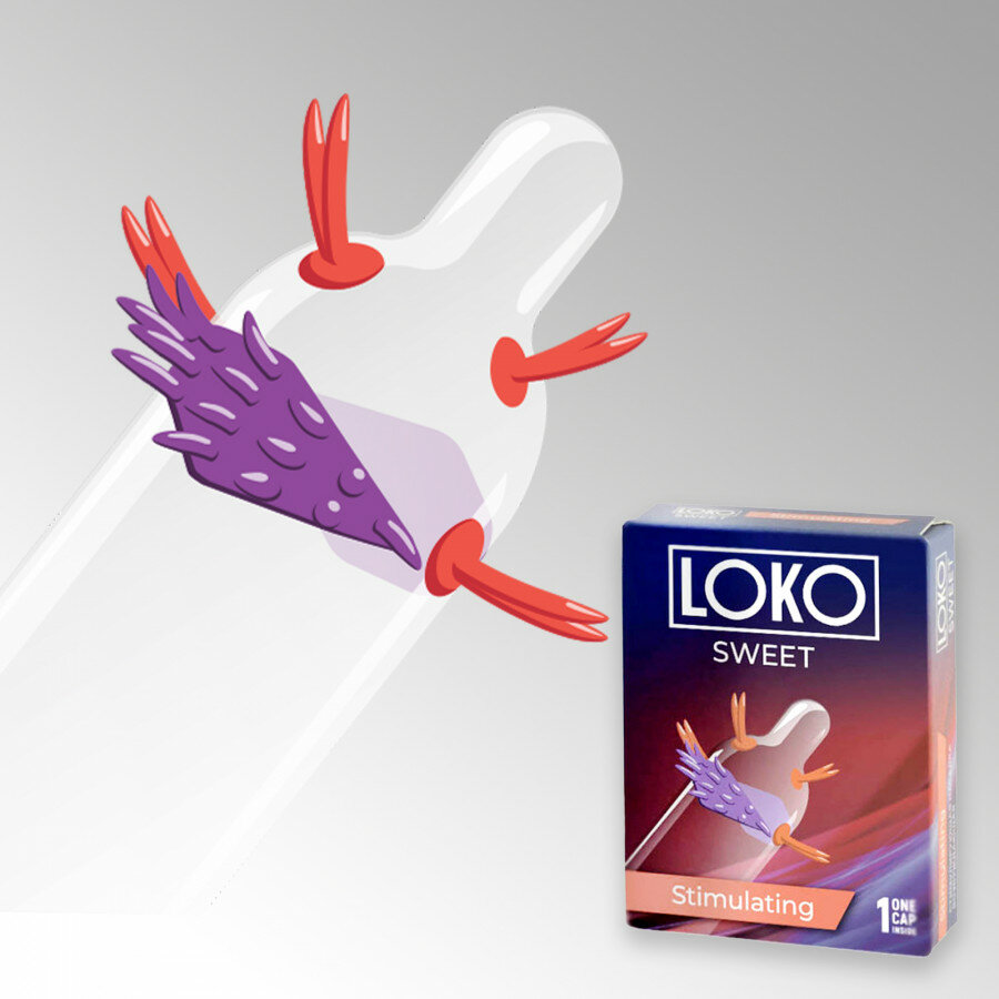 Стимулирующая насадка LOKO SWEET (52+/-2мм, 190+/-5мм)