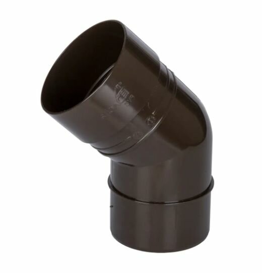 Колено Dacha 80 мм 45 градусов коричневый
