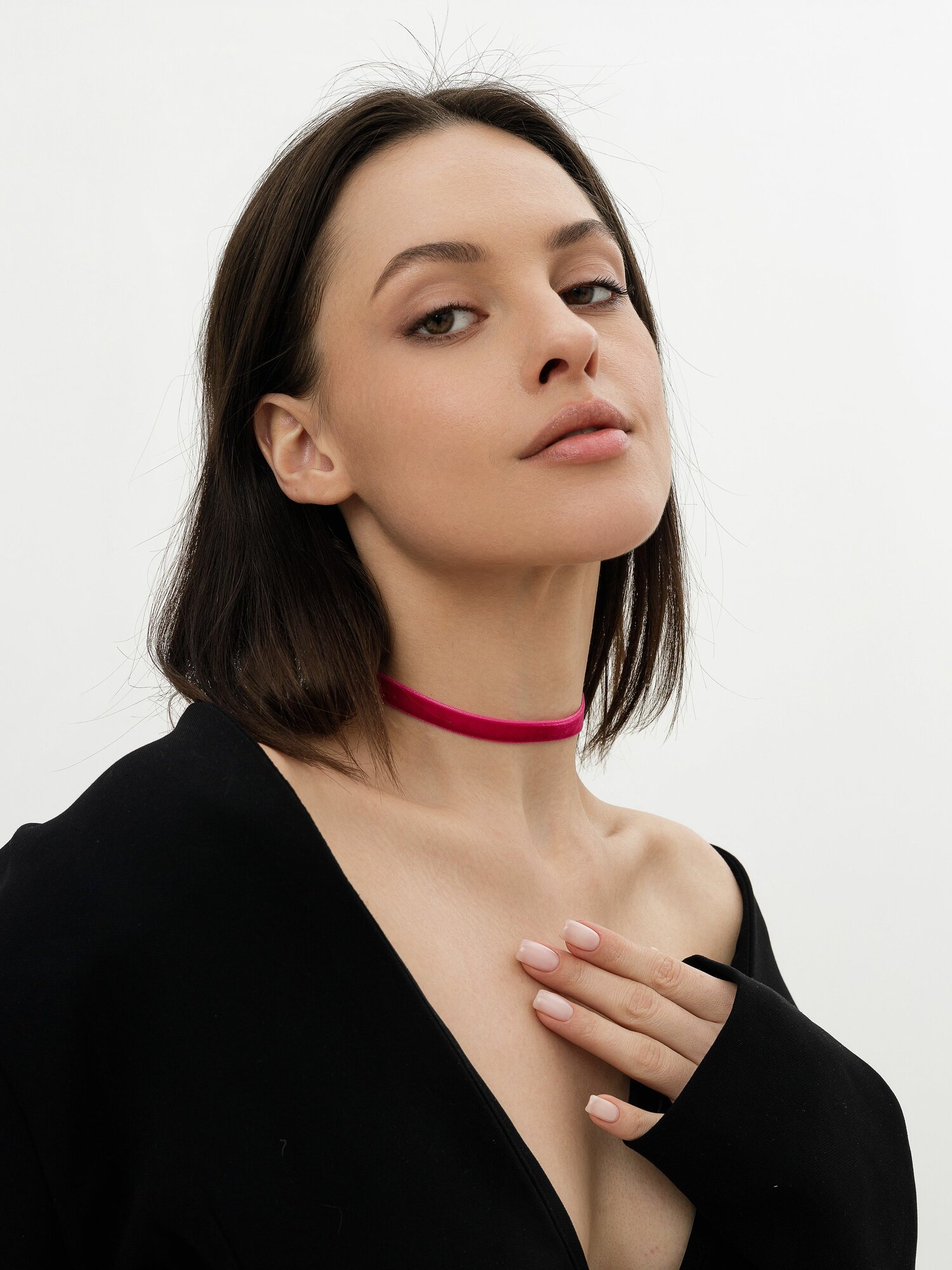 Чокер LaVita, длина 29 см, фуксия — фото 1