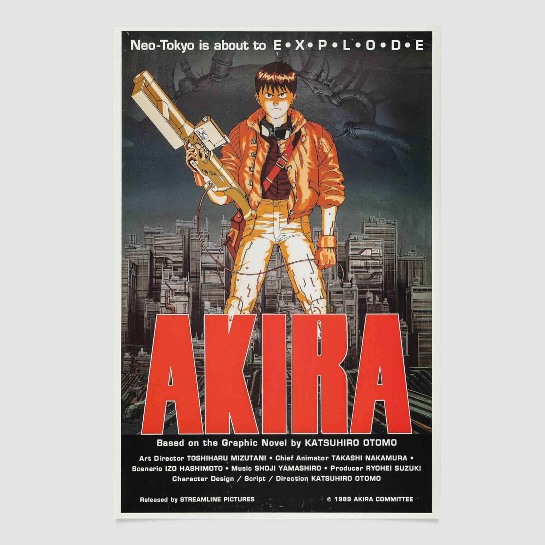 Постер (плакат) по аниме Акира 40x60 см. от Poster4me