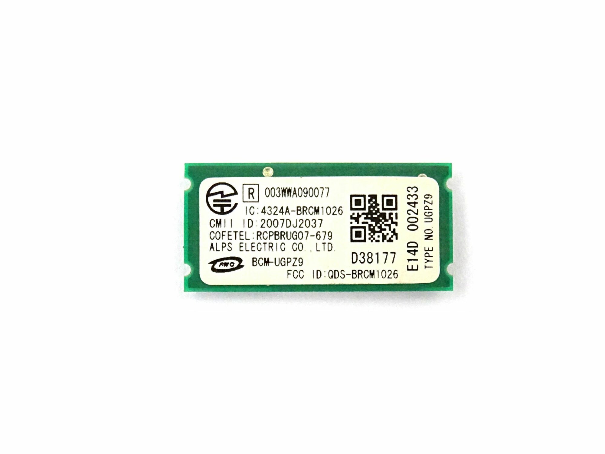 Bluetooth модуль 4324A-BRCM1026 для ноутбука SONY VGN-AW31S