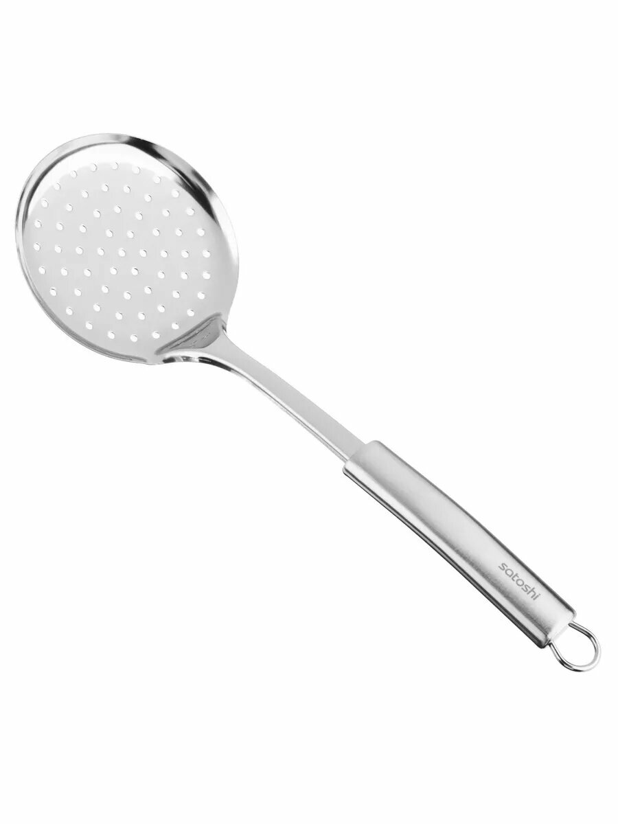 Шумовка из нержавеющей стали Альфа, 34х11см