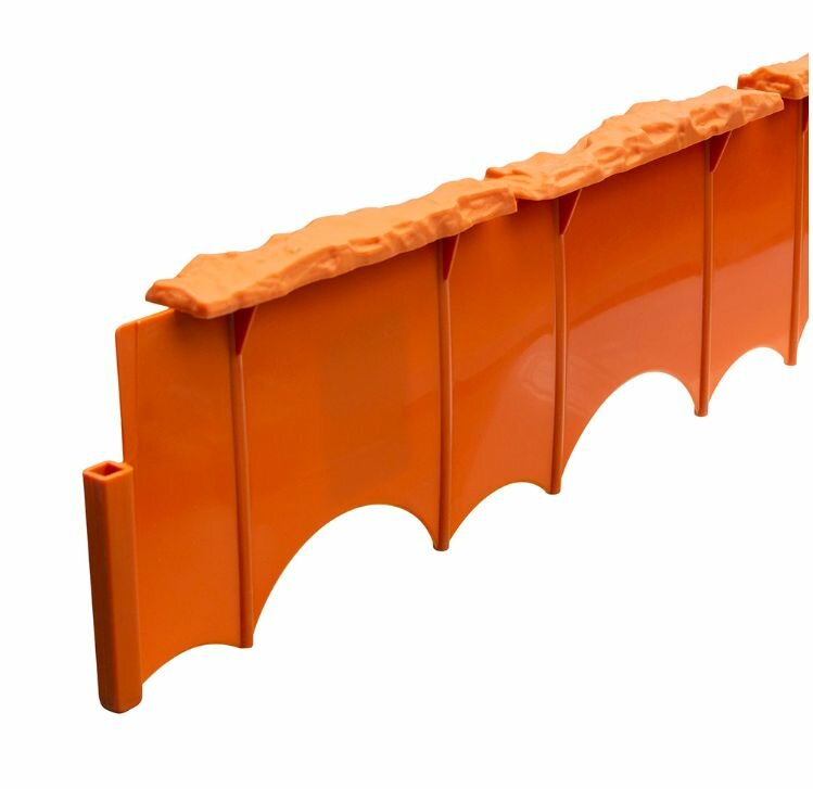 Бордюр Камешки 75х12,7 см терракотовый