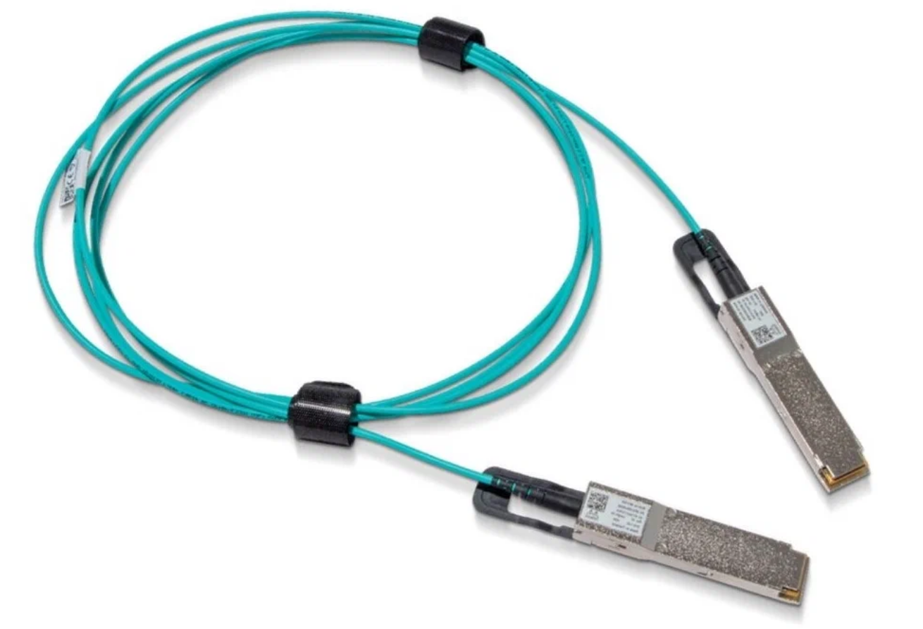 Кабель Mellanox MFS1S00-H010E, QSFP+, оптическое волокно, зеленый, 10м