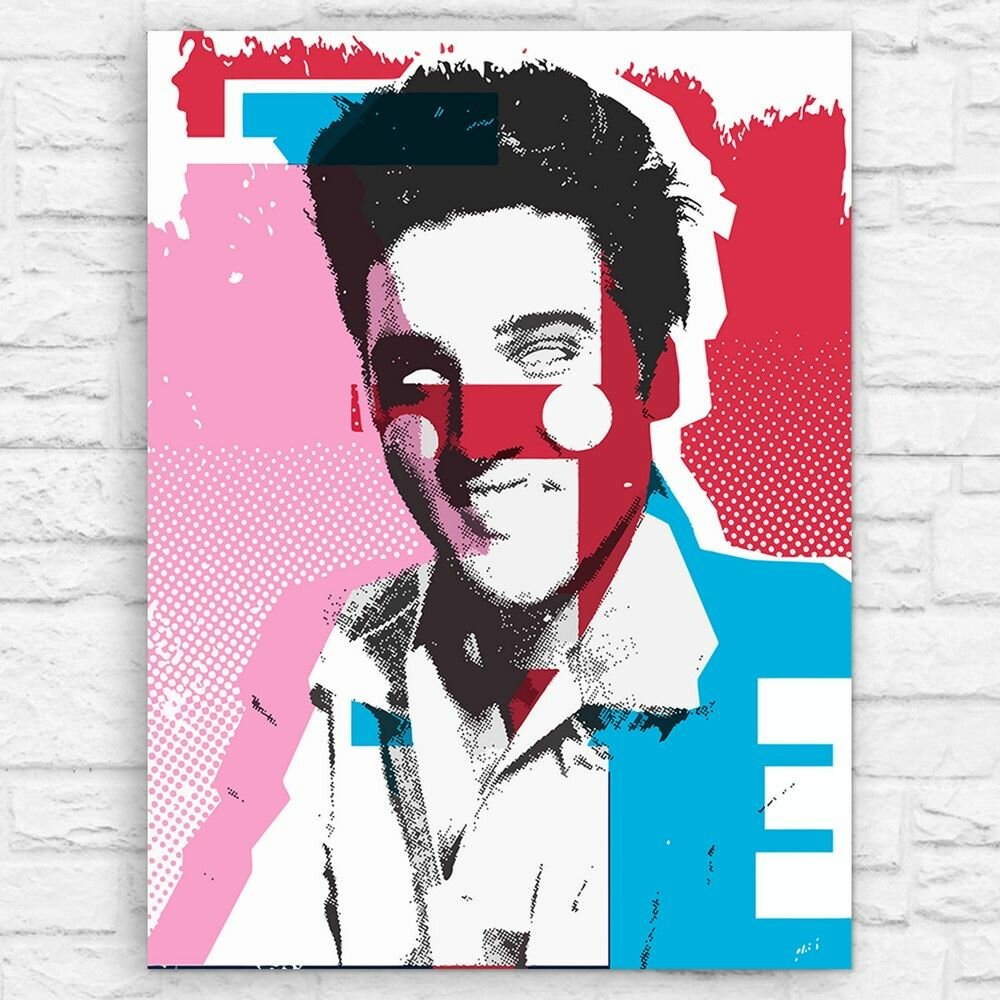 Картина по номерам на холсте музыка Элвис Пресли (Elvis Presley, The King) - 15194 В 60x80