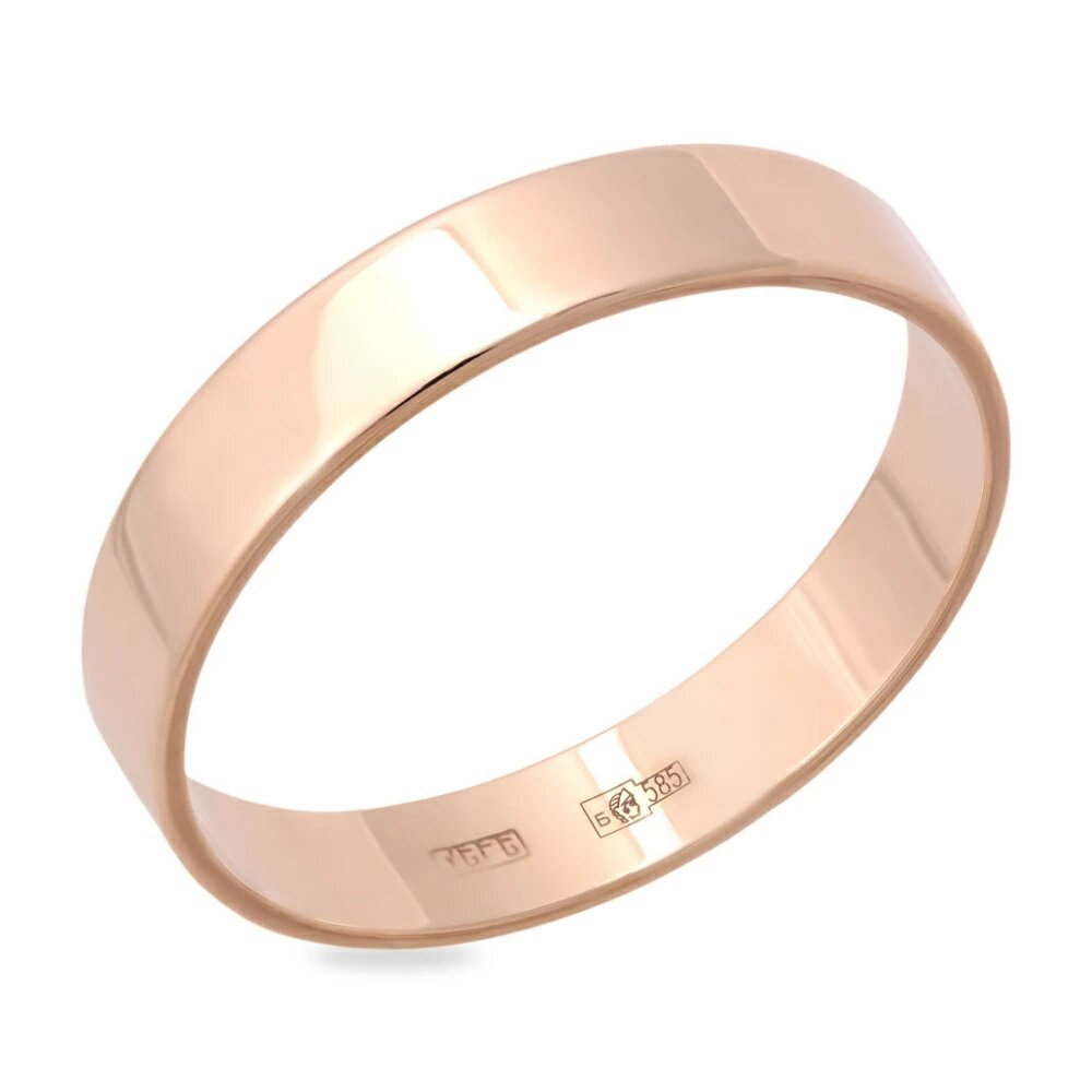 Кольцо обручальное, золото, 585 проба