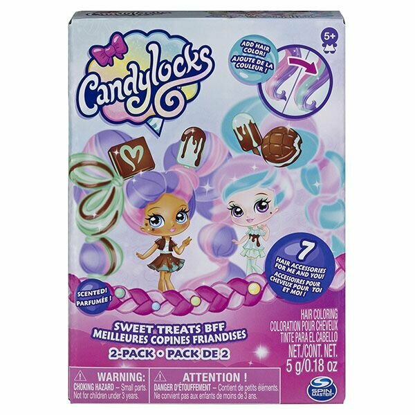 Набор кукол Spin Master Candylocks Минт и Шоко, 8 см, 6054384 бирюзовый