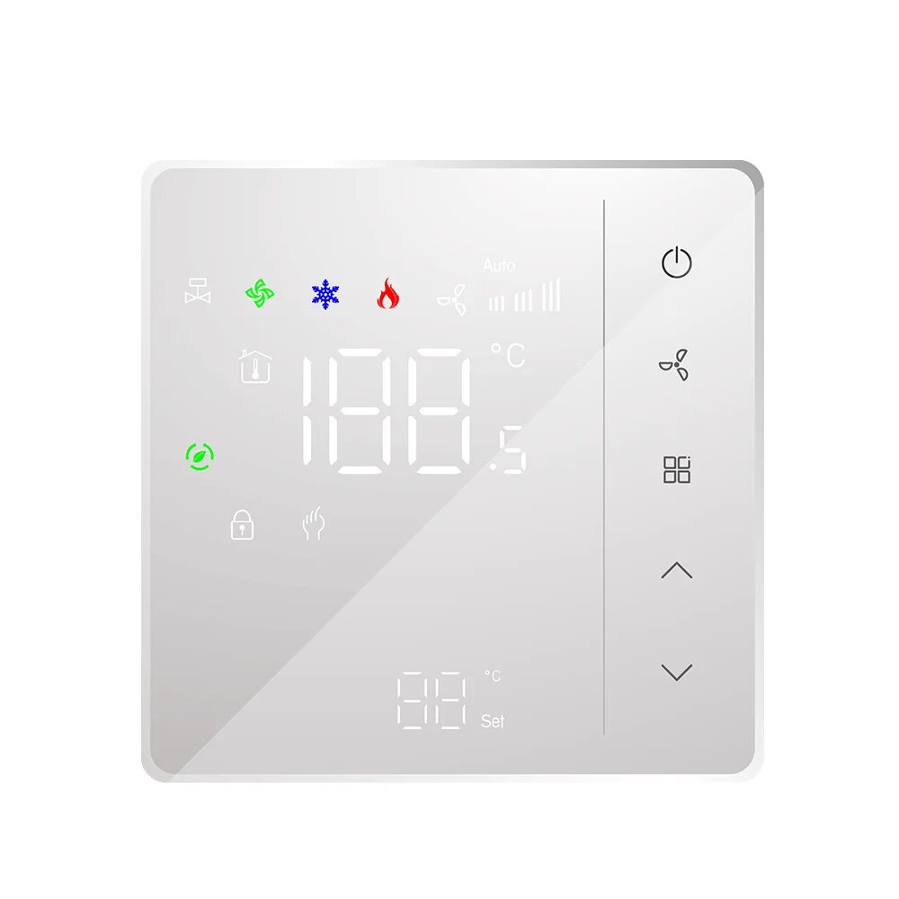 HESSWAY Термостат для блока змеевика вентилятора 2Pipe, WHITE, 220VAC(110-240V)