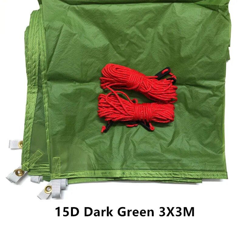 Палатка FLAME'S CREED темно-зеленая/хаки 3*3 м / 4*3 м 15D Dark Green 3X3M