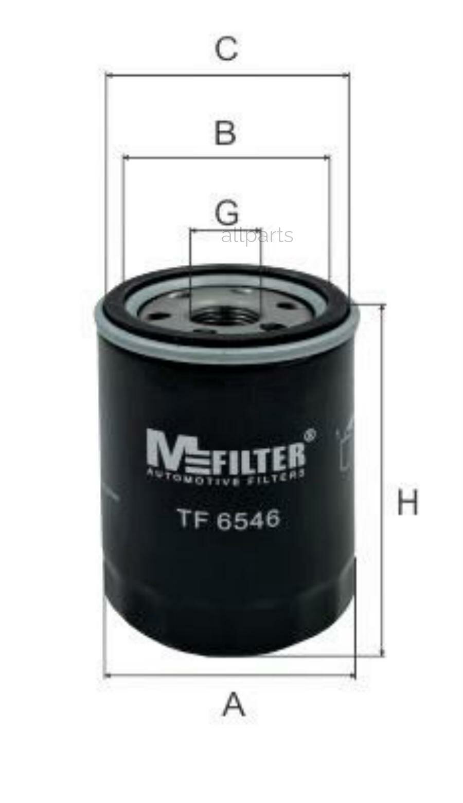 M-FILTER TF6546 фильтр масляный!\ Nissan Micra 1.0SLX/1.3SLX/Primera 2.0/2.0i/Note 90>
