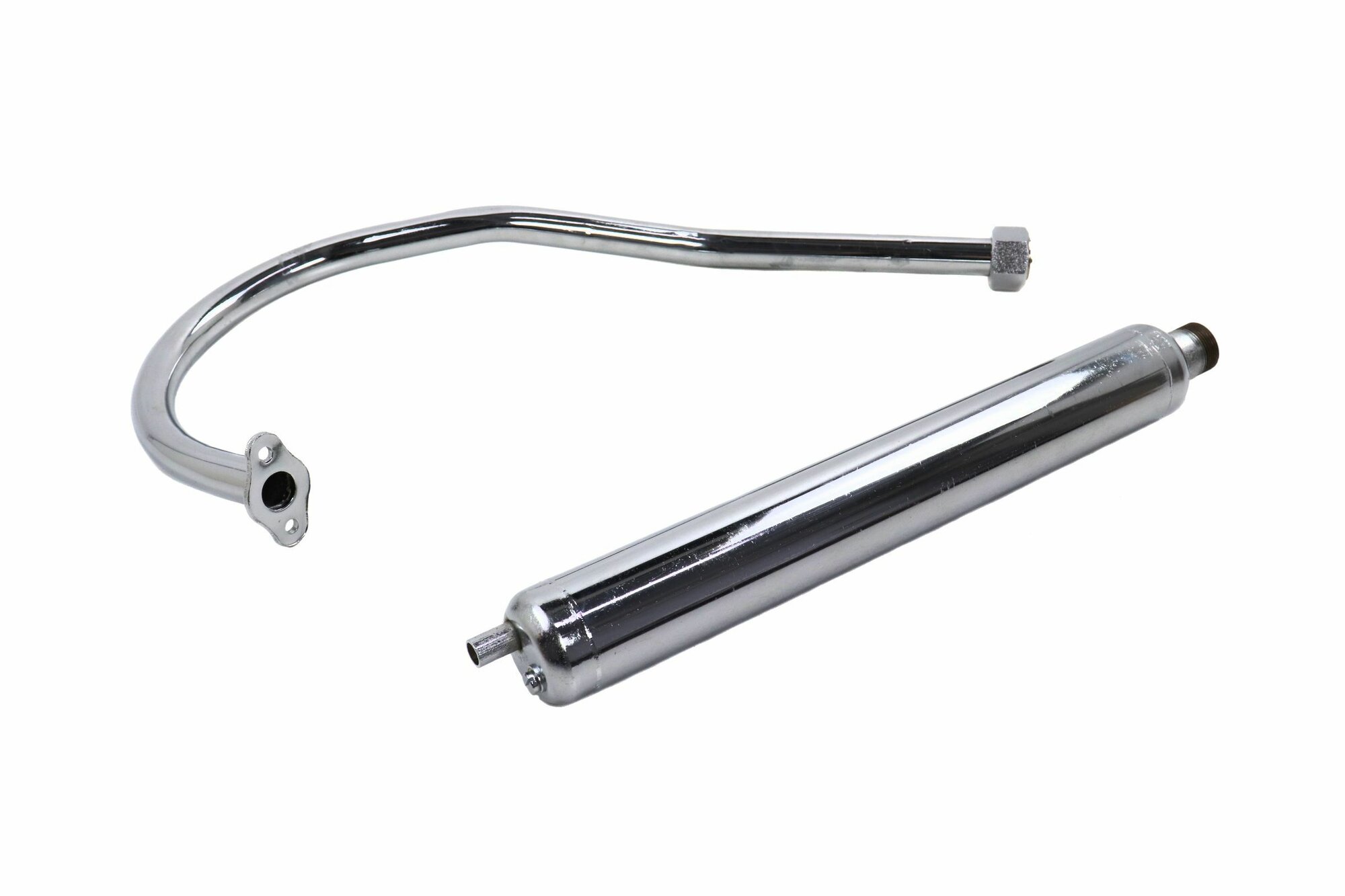 Глушитель веломотор №23 колено удлиненное