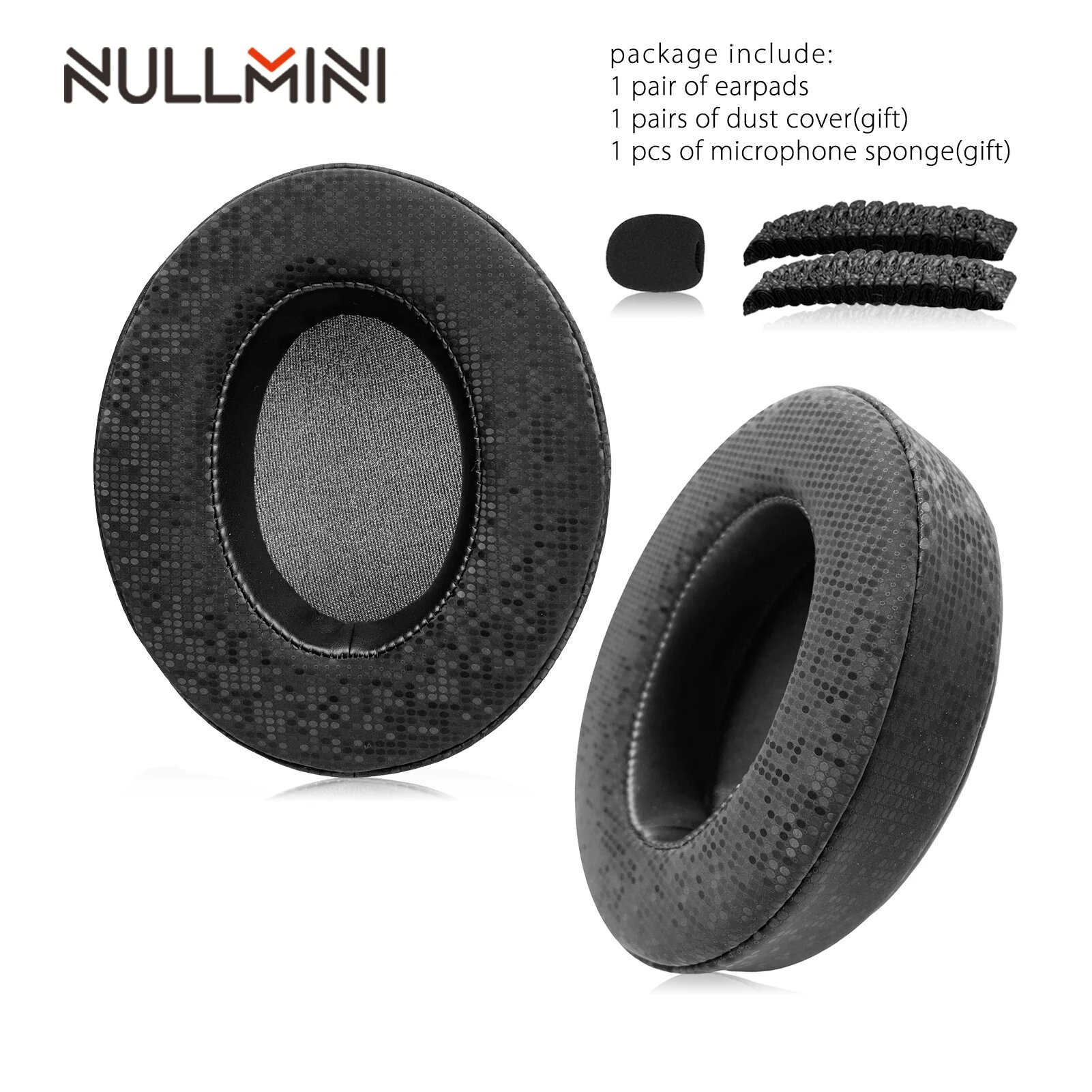 Сменные амбушюры nullmini для Logitech G Pro X, черные