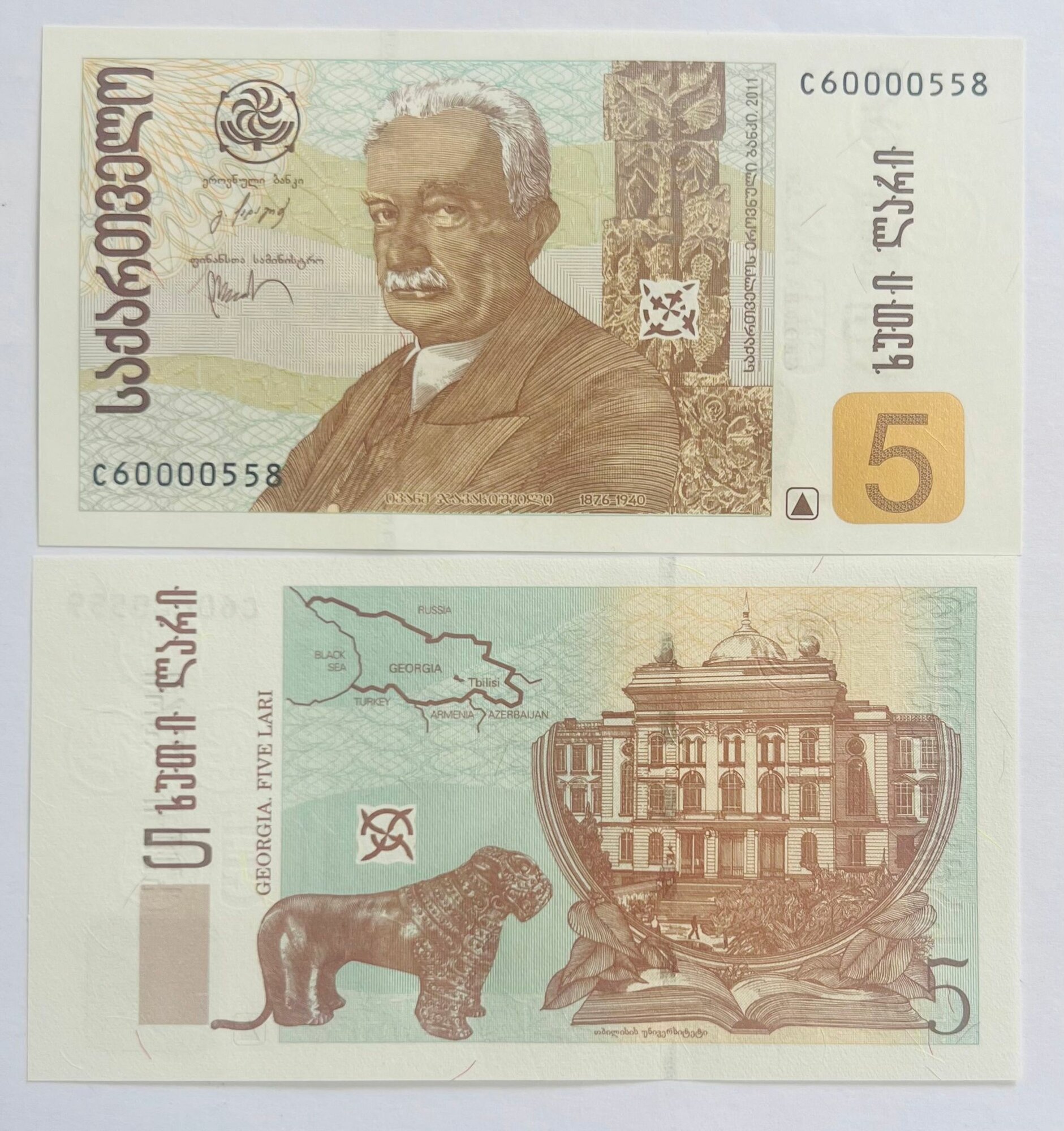 5 лари Грузии 2011 г.