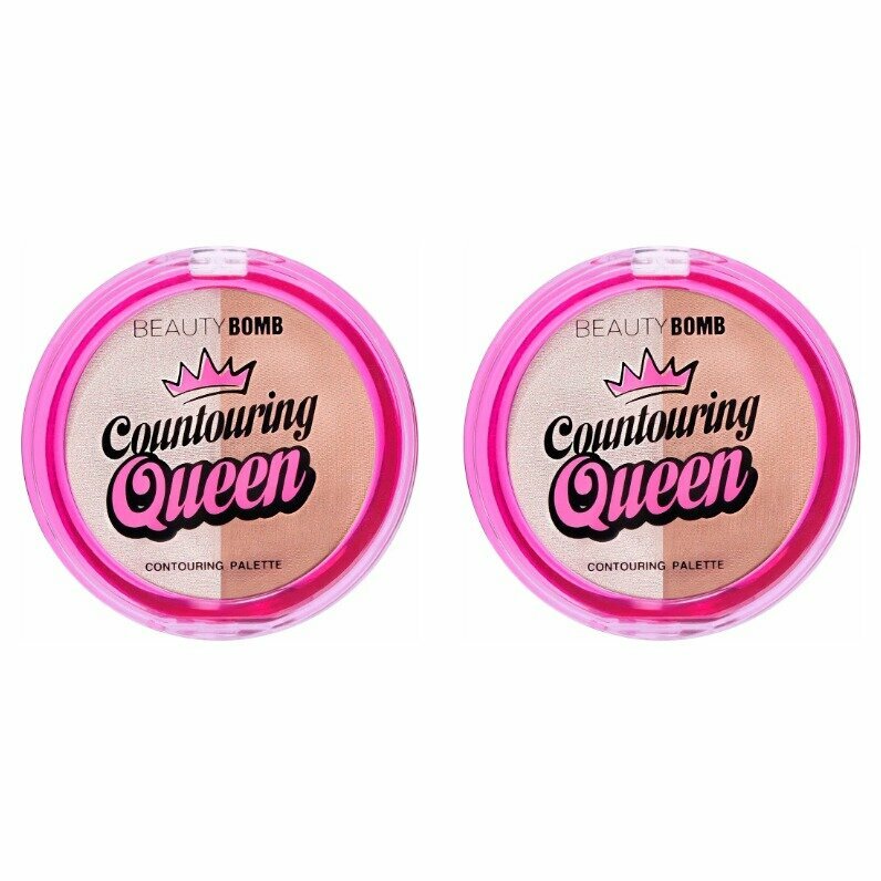 Палетка для контуринга Beauty Bomb тон 02, 8 г, 2 шт