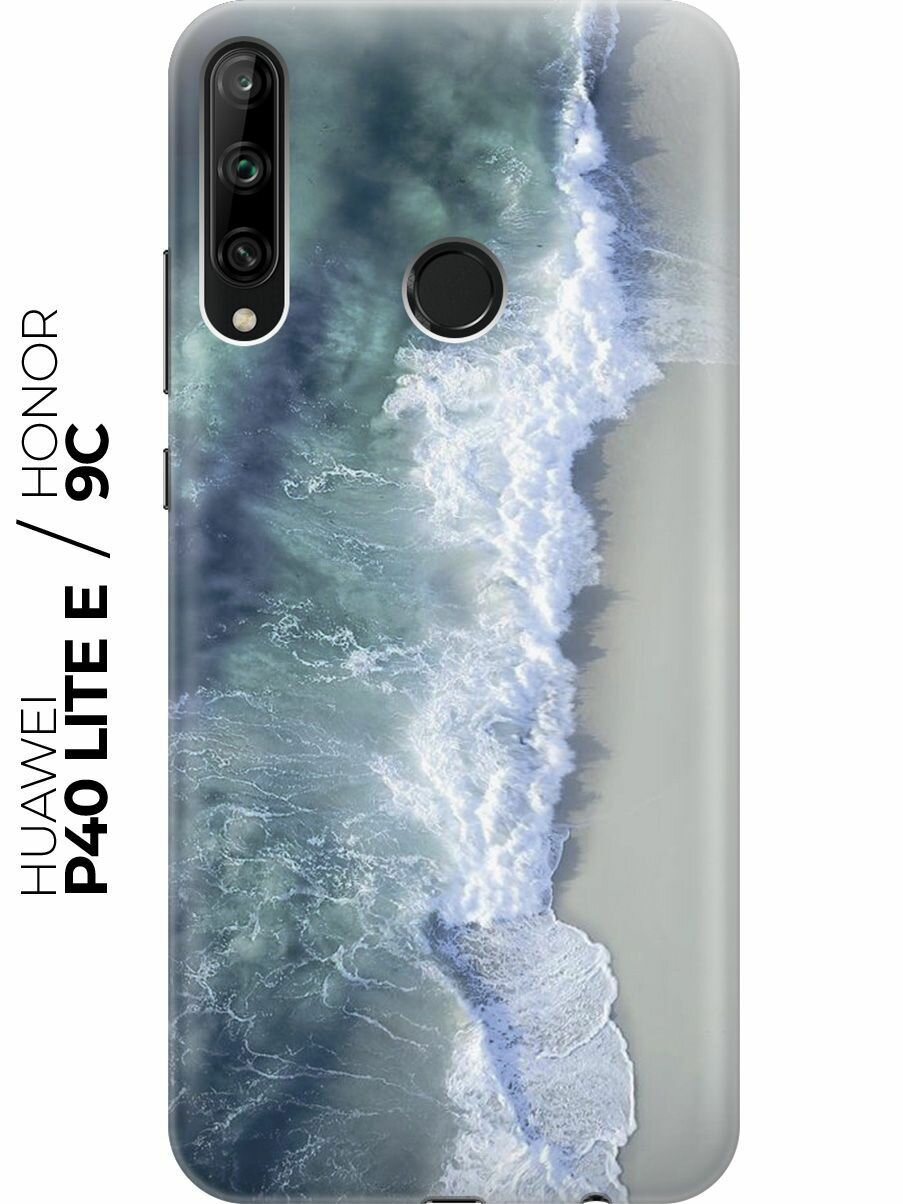 Силиконовый чехол Бушующий океан на Honor 9C / Huawei P40 Lite E / Хуавей П40 Лайт Е / Хонор 9С