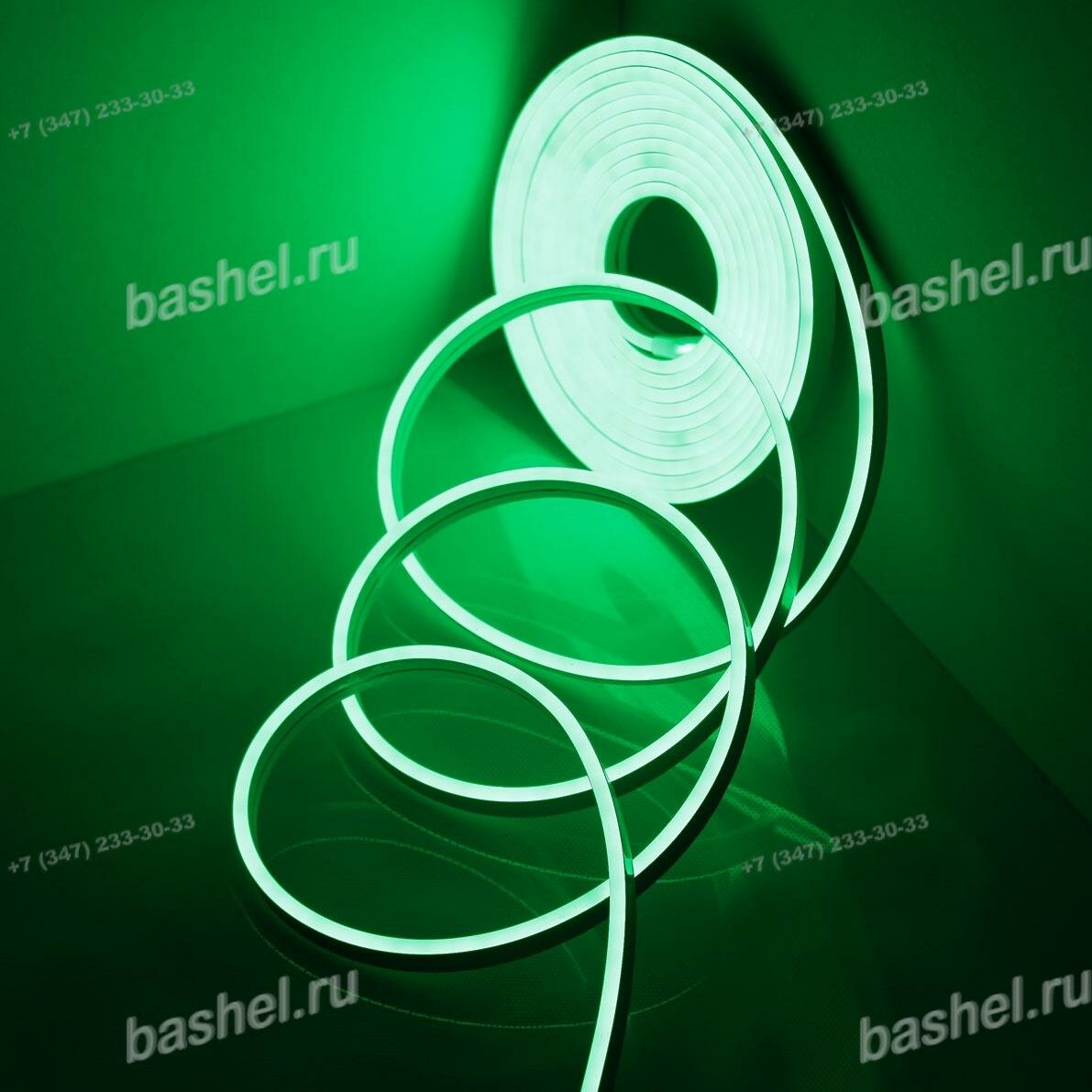 IC-FSL2835-1305-12V Green (13x5mm, шаг нарезки 2.5 см, подключение до 5м с одной стороны, цена за 5м!), 12v