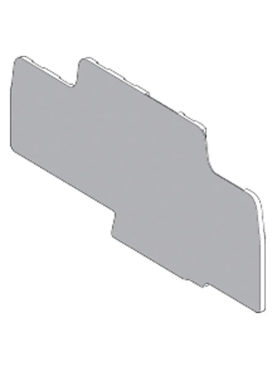 Крышка торцевая проходная 4 мм. кв. 2 точки подключения серая AB1RRNAC442GR