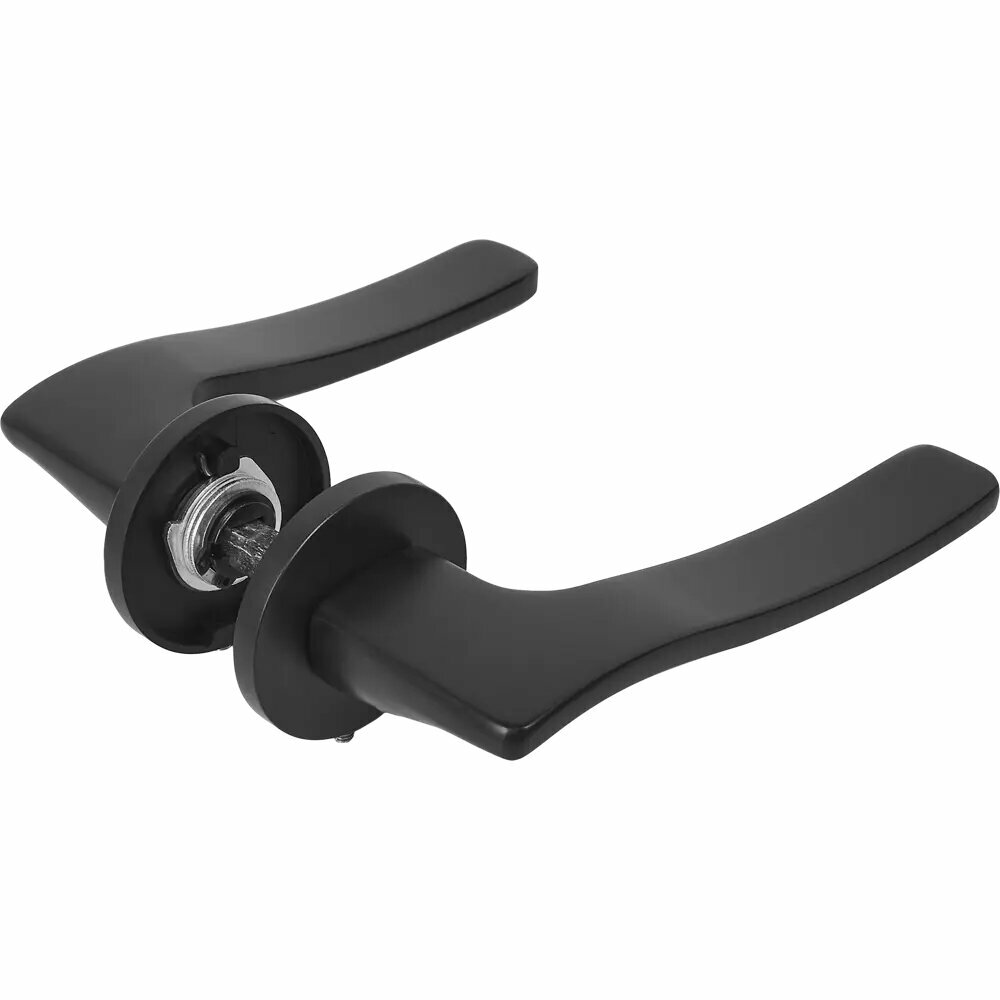 Дверные ручки EDS-80B-R2, цвет черный