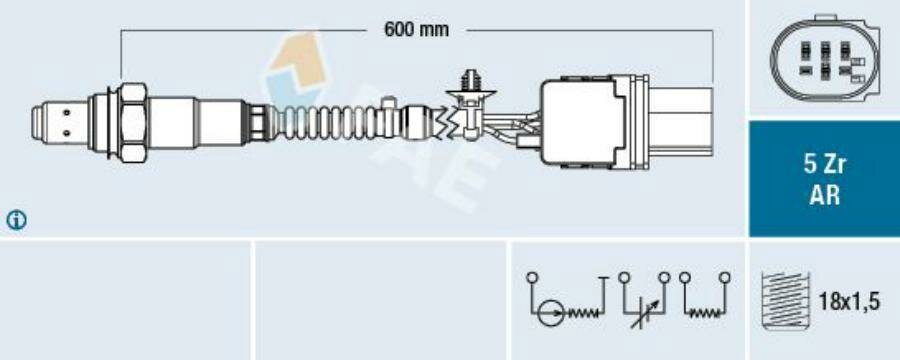 FAE 75159 Лямбда-зонд широкополосный ()