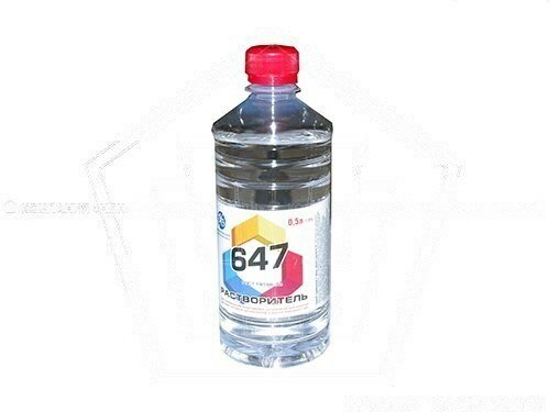 Растворитель р-647 (0,5 л) пэт гост 18188-72 дхз г. кинешма