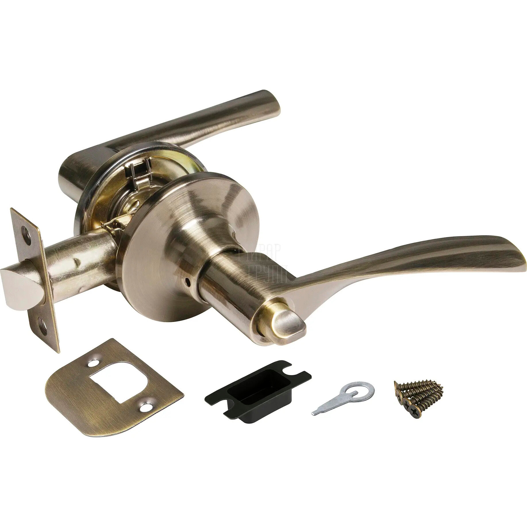 Ручка Ajax (Аякс) защелка DK610 BK (фик.) бронза