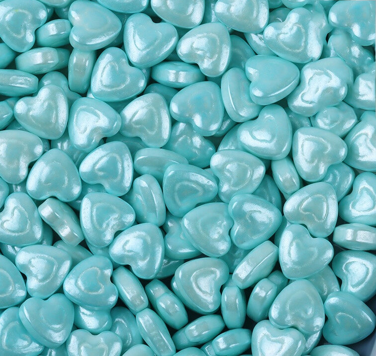 Декор Сердечки двойные голубые Sweet bear, 100 гр. (Набор из 2 шт.)