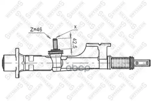 Рейка рулевая мех-ская! 51651 Audi 80 , VW Passat B2 82-88 Stellox арт. 0035007SX