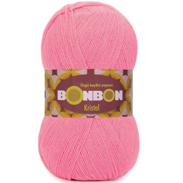 Пряжа Nako BONBON KRISTAL 98239 розовый (5 мотков)
