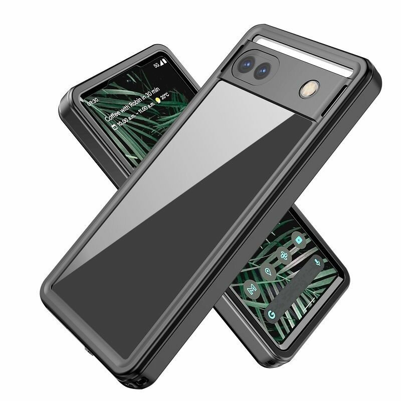 Чехол MyPads для Google Pixel 6A, водонепроницаемый, черный