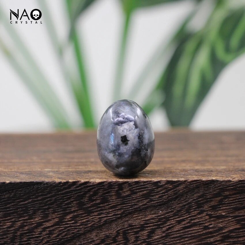 Драгоценный камень яйцо 15x20 мм Black Labradorite