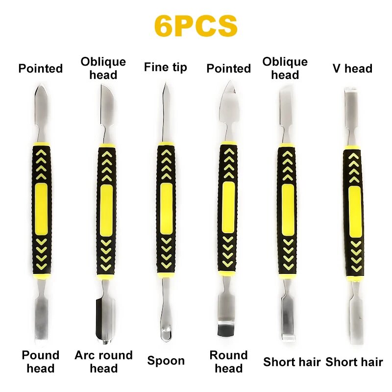 6 шт, набор отверток для лома мобильного экрана, набор отверток для ремонта телефона, набор для открытия монтировки для iPhone Xiaomi, ручные инструменты для ремонта мобильных устройств 6Pcs set