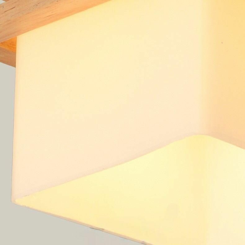 Люстра потолочная подвесная, светильник светодиодный, декоративный дерево