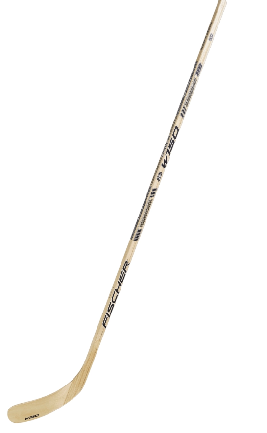 Клюшка хоккейная Fischer W150 WOOD STICK NATURAL JR 52" (R)