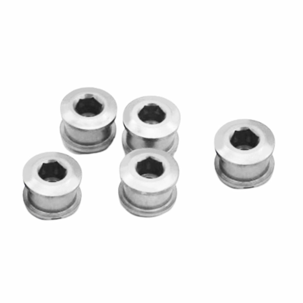 Болты для звезд велосипеда, серебро - 4.9MM