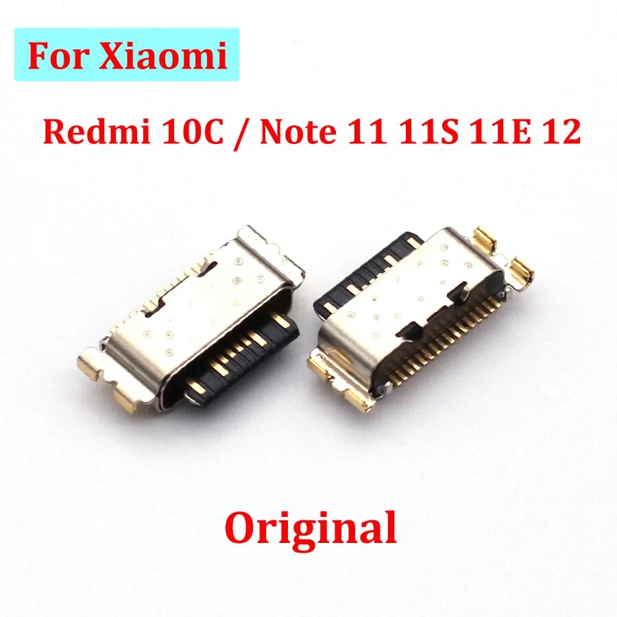 20шт. USB-порт для зарядки Xiaomi Redmi 10C/Note 11/11S/11E/12 (Цвет: 20pcs