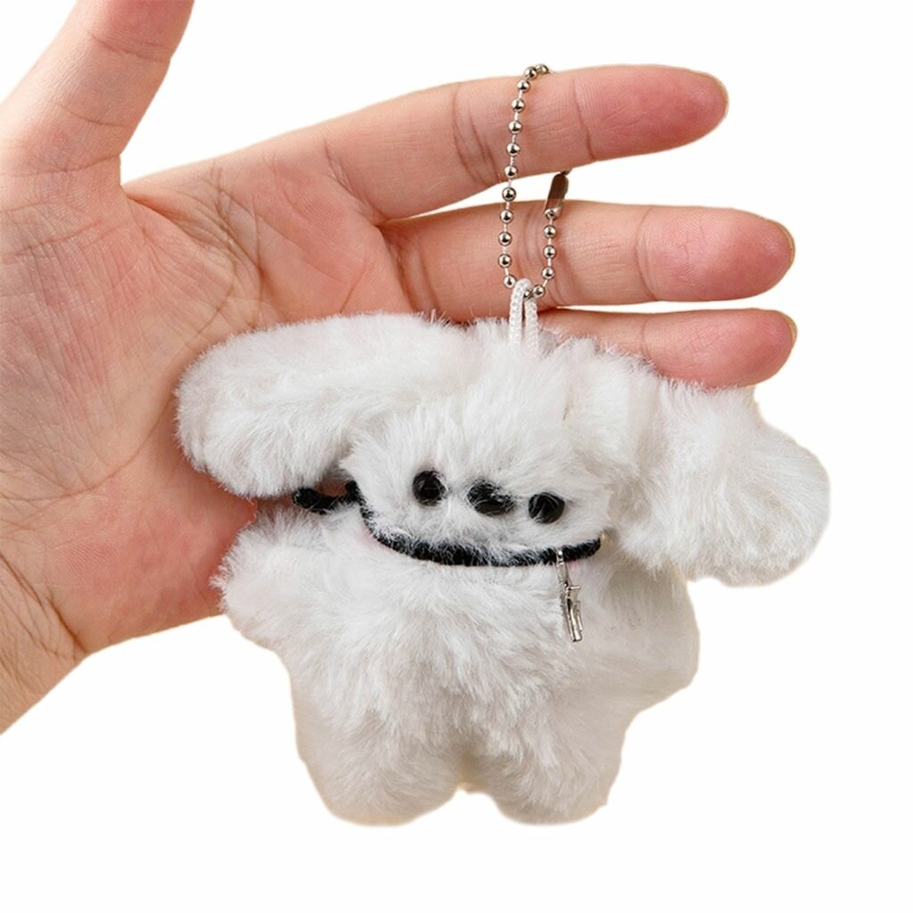 Мягкий кролик-подвеска - кроликовая бусина