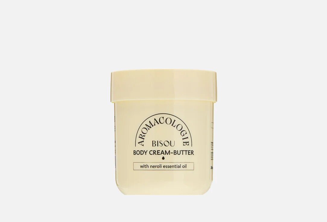 Крем-баттер для тела Bisou neroli essential oil, масла манго, какао, карите, кокоса, нероли, 200 мл