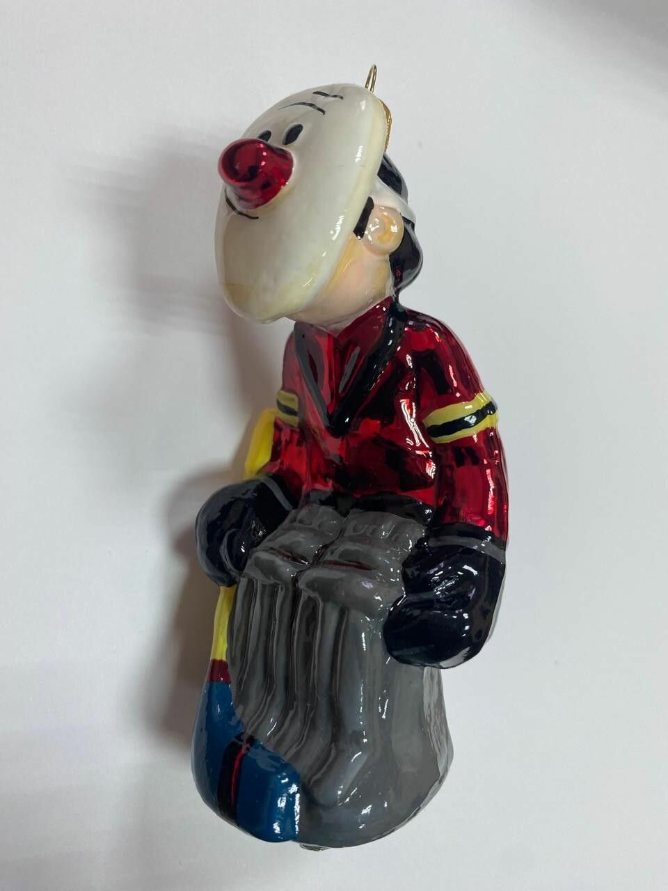 Игрушка на елку Вратарь "Шайбу, шайбу !"