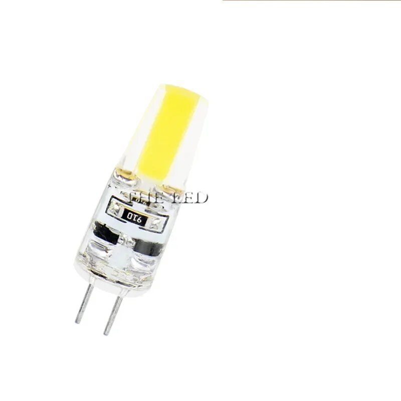 Светодиодная лампа THEBSE G4 12В 6Вт Теплый белый Желтый, G4 COB AC DC12V 6W, Нет, теплый белый
