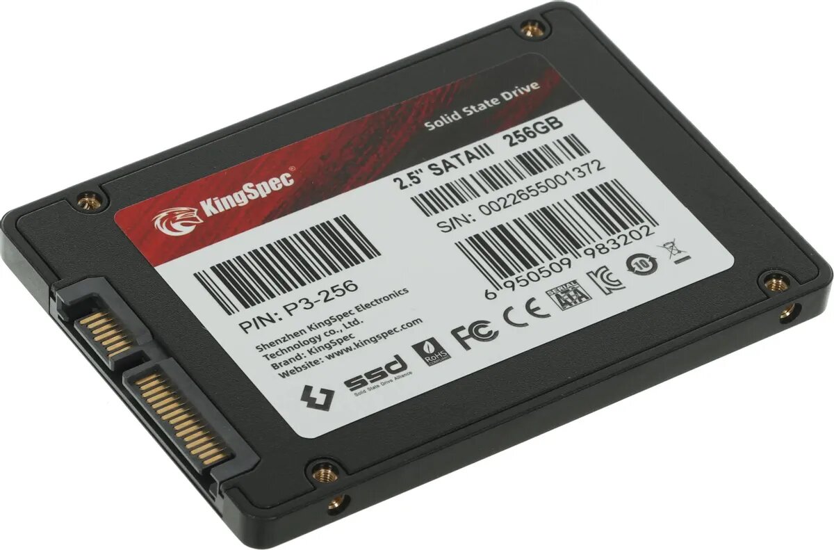 Твердотельный накопитель 2.5" SATA3 256Gb KingSpec P3 [P3-256] (SSD)